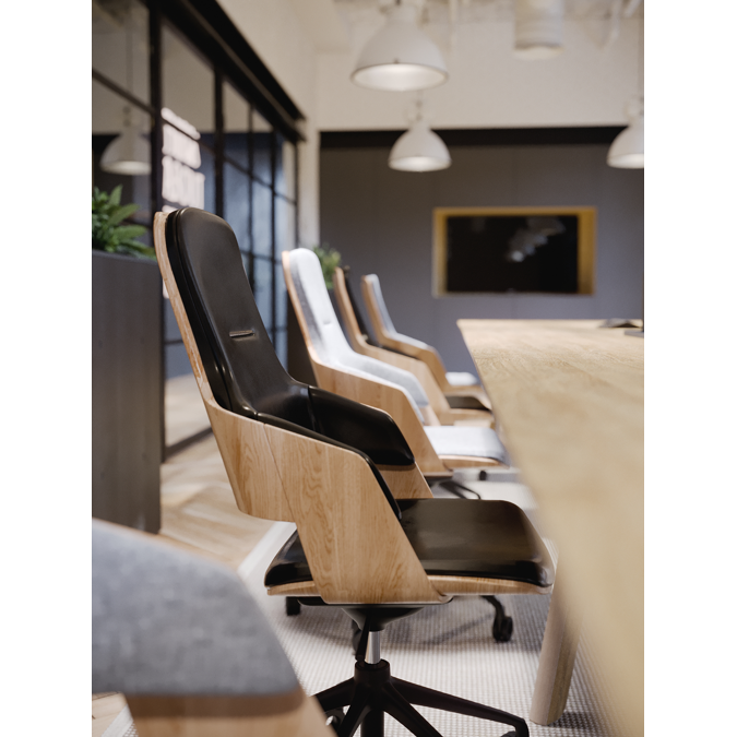BIM objects - Free download! Assemble-Medium back chair | BIMobject