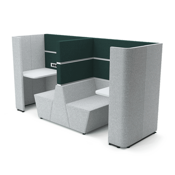 BIM objects - Free download! Cubbi Booths with 800mm MFC work surface ...