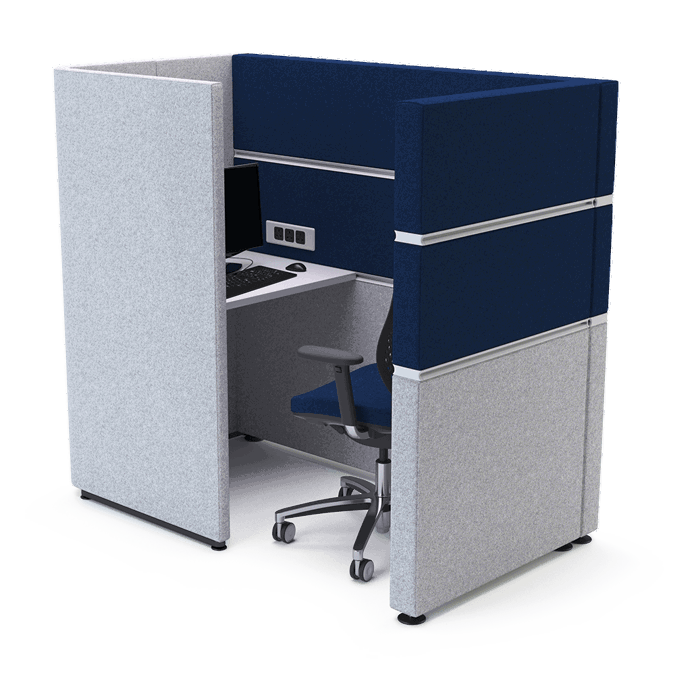 BIM objects - Free download! Cubbi Booths with 800mm MFC work surface ...