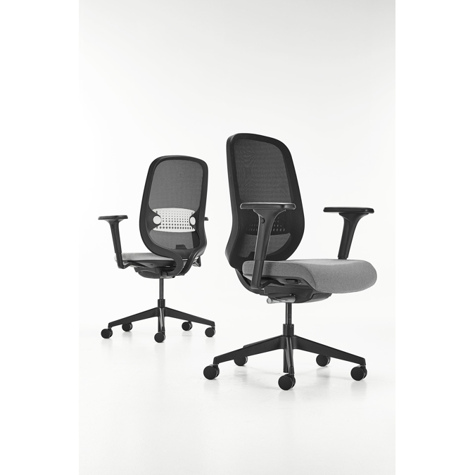 BIM objects - Free download! Workwell Task Chair | BIMobject