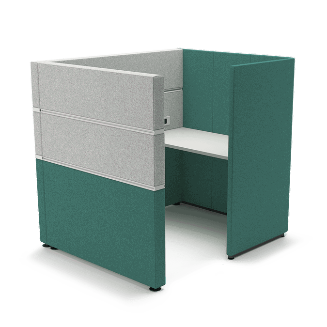 BIM objects - Free download! Cubbi Booths with 1200mm MFC work surface ...