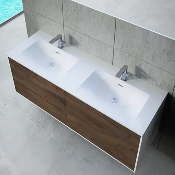 BIM objects - Free download! SENSE inset double basin without led ...