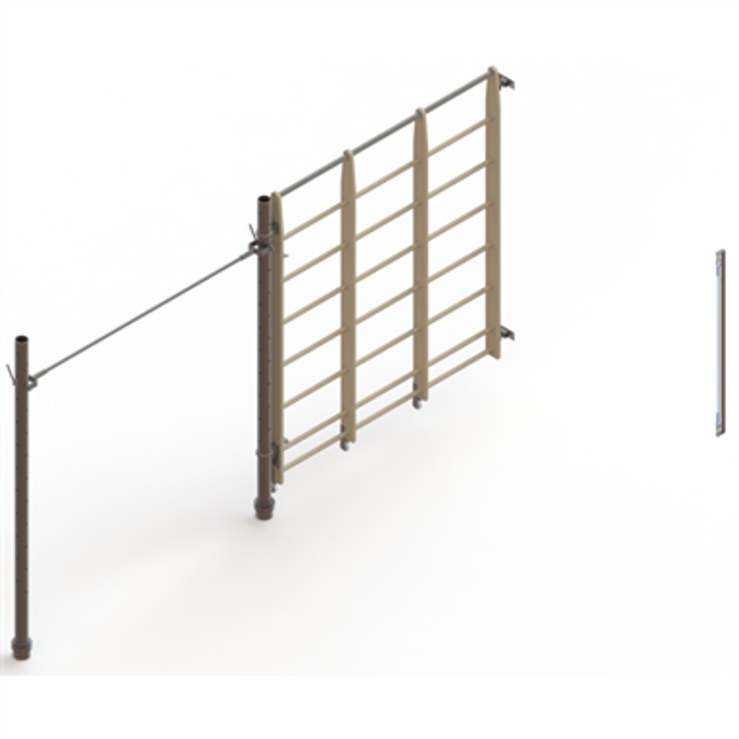 BIM objects - Free download! Swiveling bars + steel bar | BIMobject