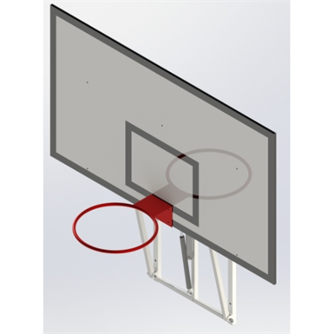 BIM objects - Free download! Upward Hinged, Practice Basketball Goall ...