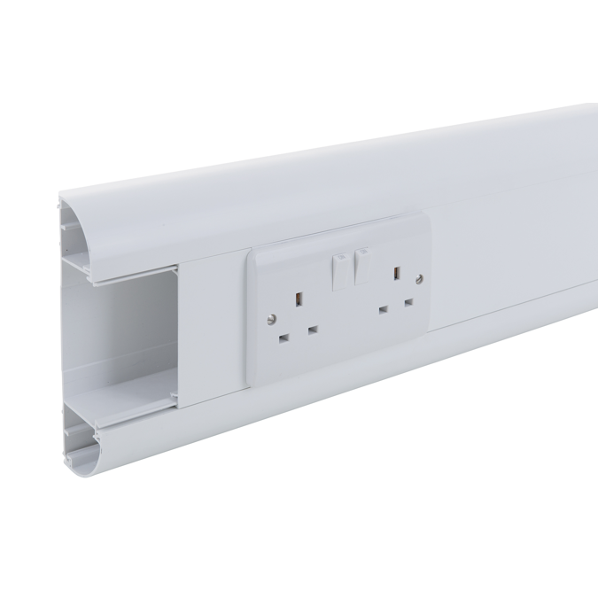 BIM 对象 - 免费下载！ Sterling Curve Profile 1 Trunking Aluminium | BIMobject