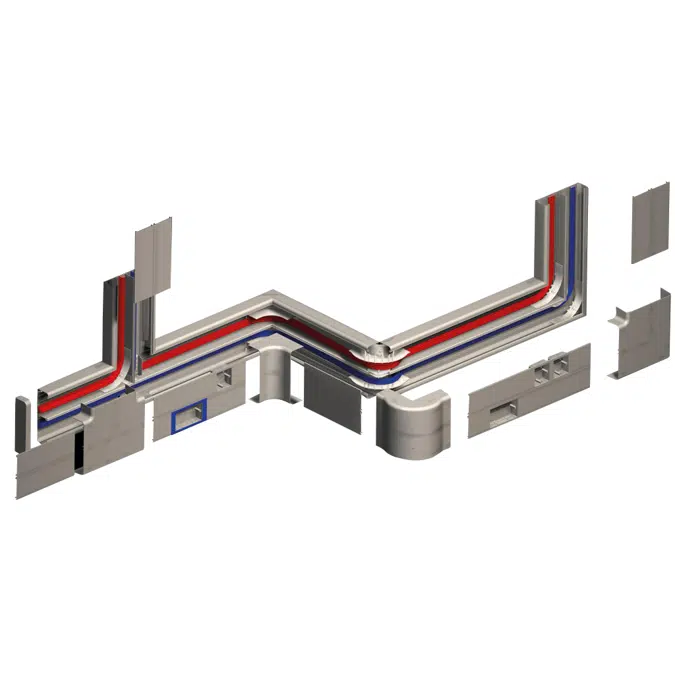 BIM objects - Free download! Twin Plus Trunking PVC-U | BIMobject