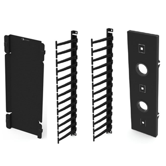 BIM objects - Free download! VersaPOD Zero-U Vertical Cable Management | BIMobject