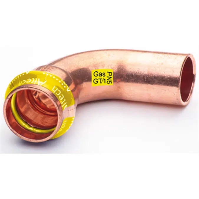 BIM objects - Free download! Press V-profile, GAS, Elbow 90 M/F, cu ...