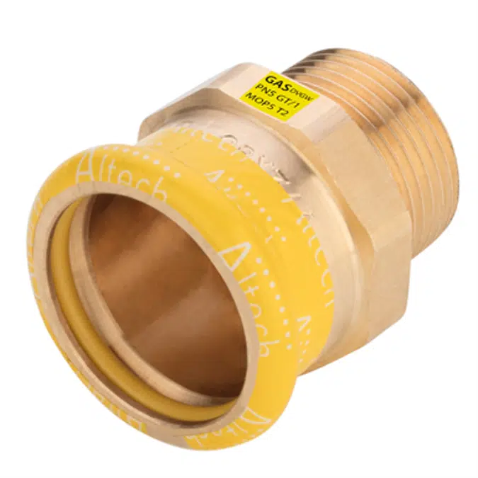 BIM objects - Free download! Press M-profile, GAS, Coupler male thread ...