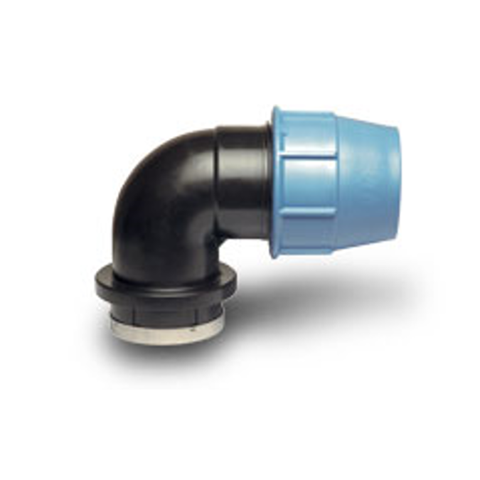 BIM objects - Free download! PP Couplings, elbow 90 degrees, female ...