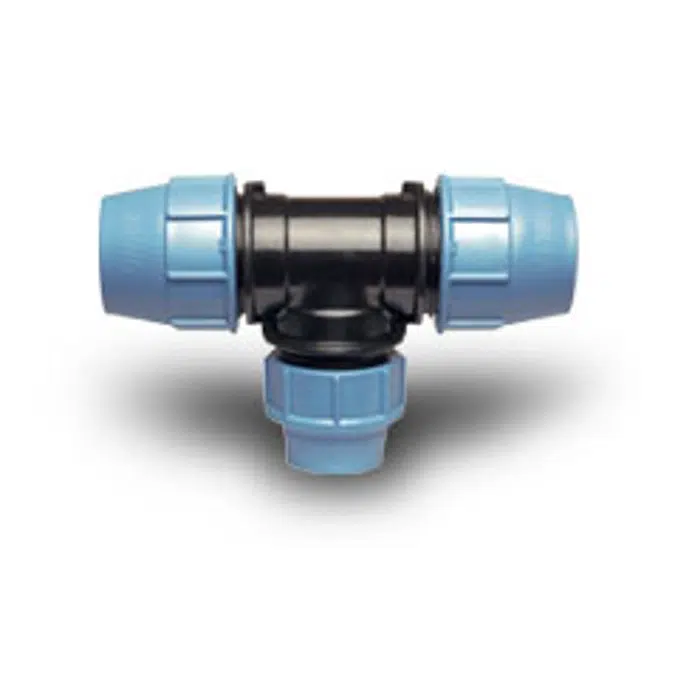 BIM objects - Free download! PP Couplings, reducing tee | BIMobject