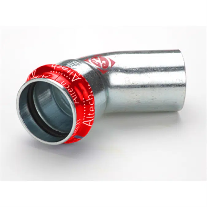 BIM objects - Free download! Press V-profile, Elbow 45, F/F, cs | BIMobject