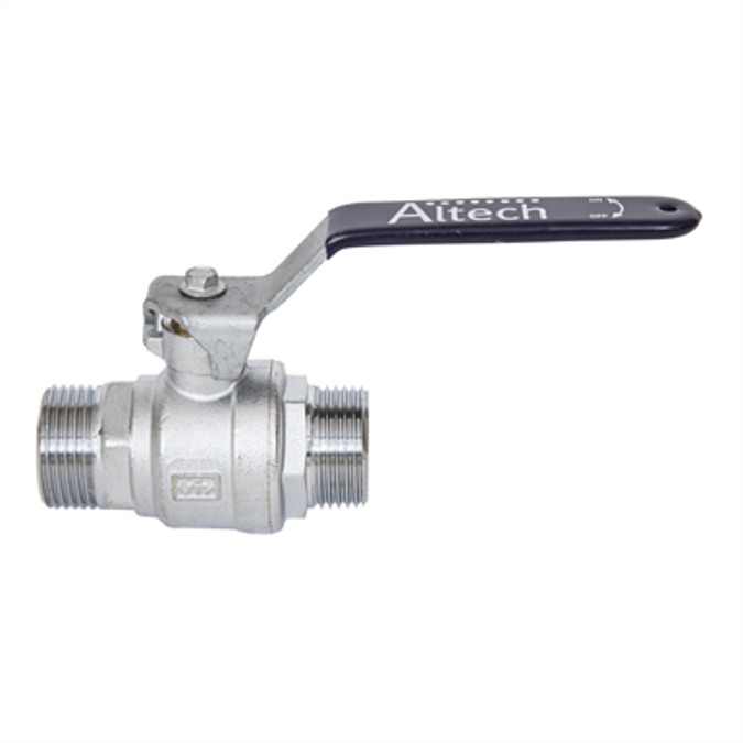 BIM objects - Free download! Ball Valves AL 348, chromeplated brass ...