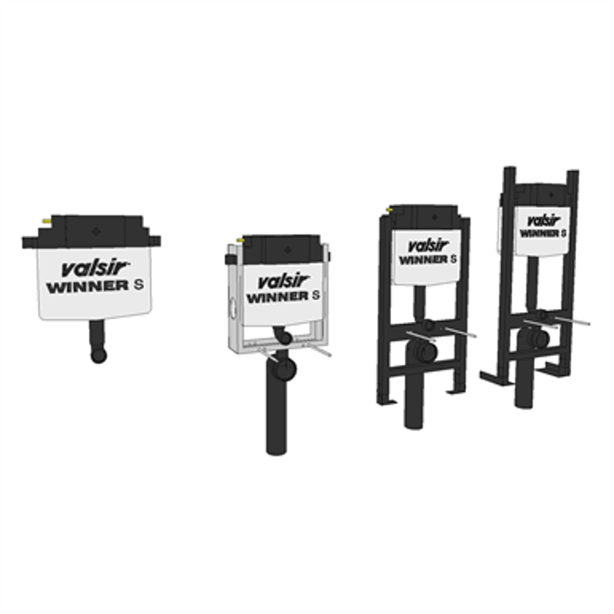 Objetos BIM - ¡Descarga gratis! VALSIR WINNER S FLUSH CISTERN | BIMobject