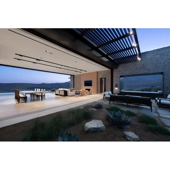 BIM objects - Free download! Titoni Seamless Aluminum Sliding Door ...