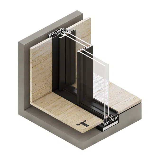 BIM nesneleri - Ücretsiz indirin! Titoni Icon Sliding Aluminum Sliding ...