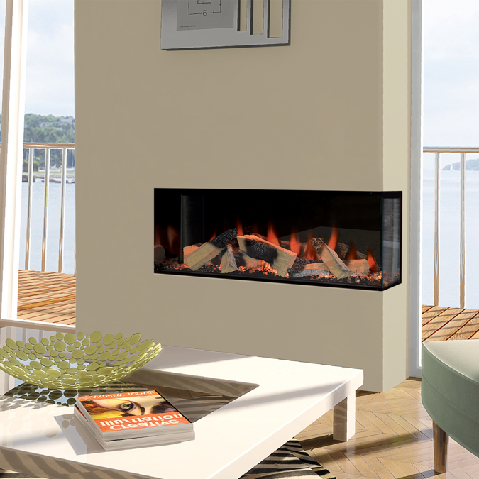 Objetos Bim - Download gratuito Kiruna Corner Style Electric Fireplace ...