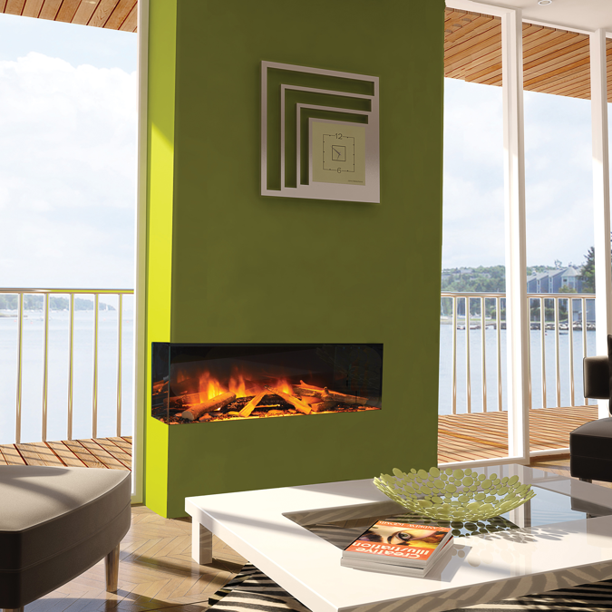 BIM objects - Free download! E40: Corner Style Electric Fireplace ...