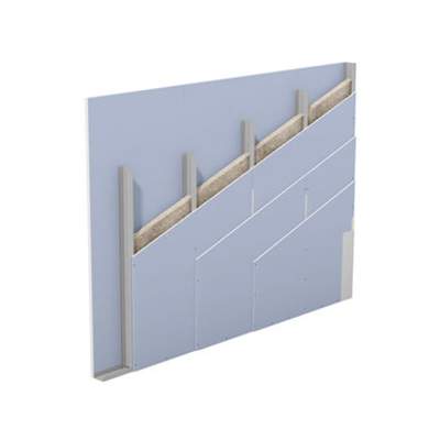 BIM 对象 - 免费下载！ W131.de - Knauf Fire Wall - Single metal stud frame two ...