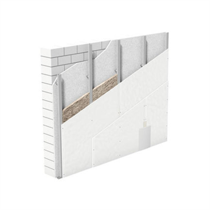BIM objects - Free download! W623.de Knauf Shaft wall with CD 60/27 ...