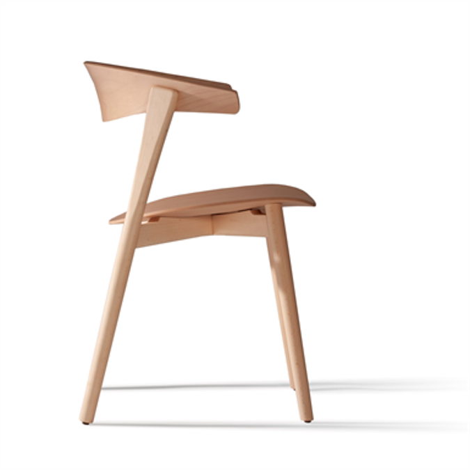 BIM objects - Free download! Nix wood chair | BIMobject
