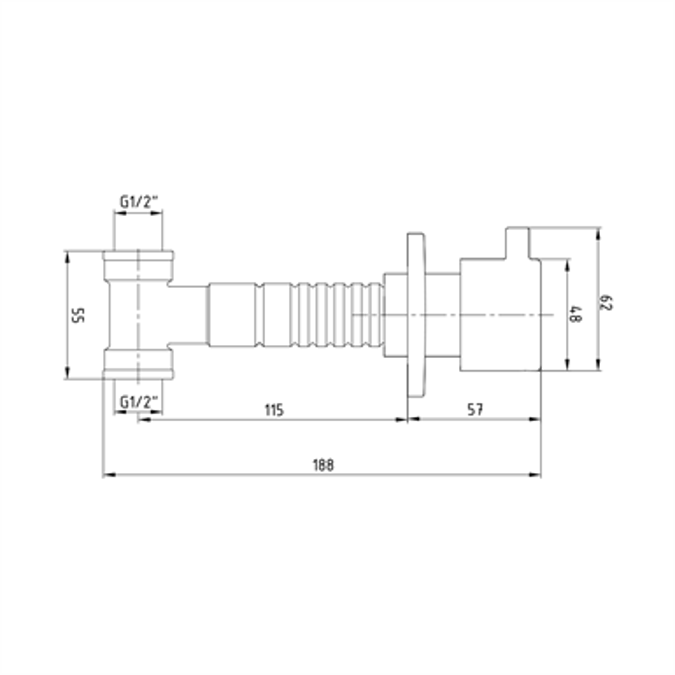 BIM objects - Free download! Concealed Stop Valve | BIMobject
