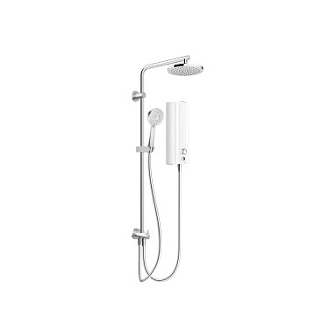 BIM objects - Free download! HAFELE Shower heater with shower column ...