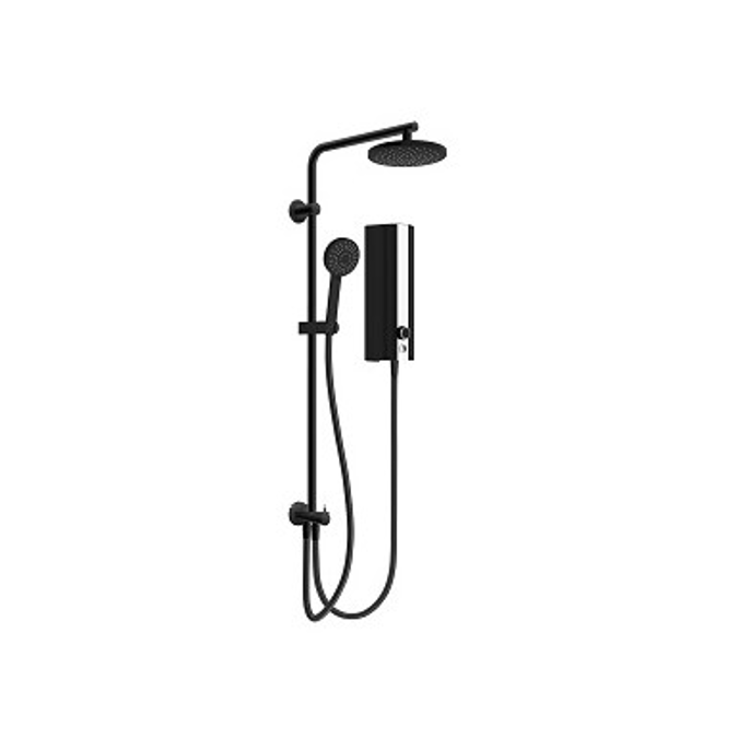 BIM objects - Free download! HAFELE Shower heater with shower column ...