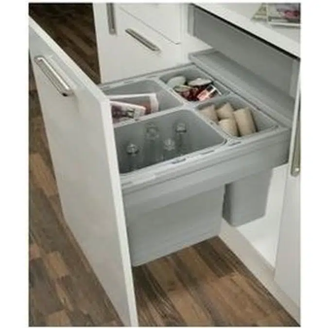 BIM objects - Free download! HAFELE Waste Bins Suspending in pull out ...