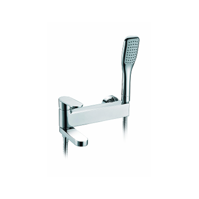 BIM objects - Free download! HAFELE Single lever bath-shower mixer ...