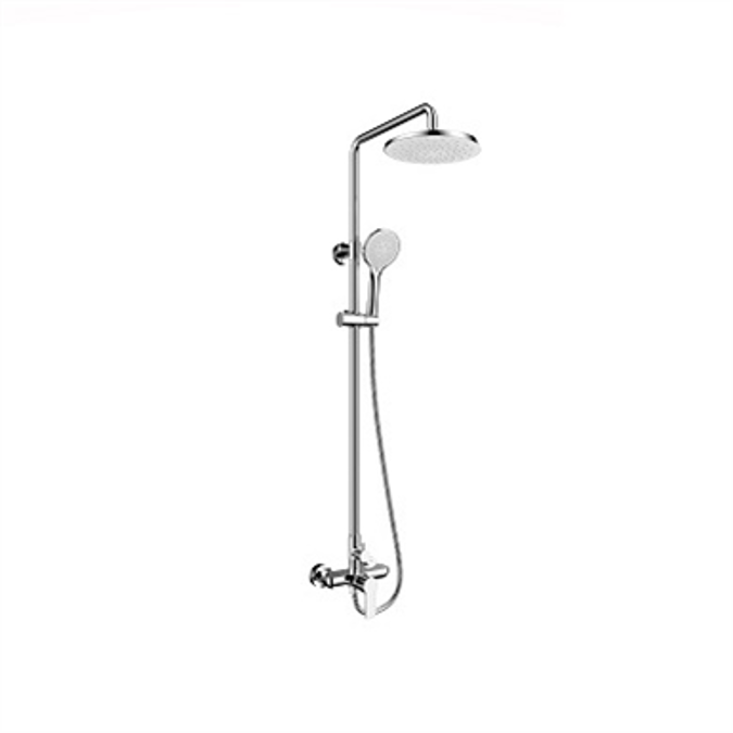 BIM objects - Free download! HAFELE Shower column with diverter 589.32. ...