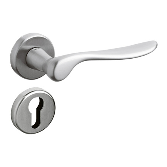 BIM objects - Free download! HAFELE Wooden Swing Door Lever Handle PC ...