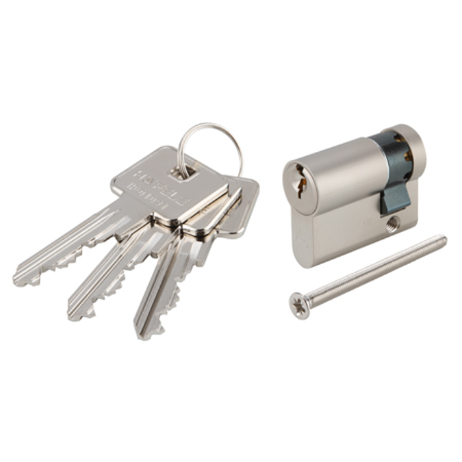 BIM objects - Free download! HAFELE Wooden Swing Door Profile Cylinder ...