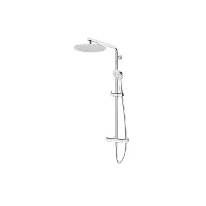 BIM objects - Free download! HAFELE Shower column with thermostatic ...