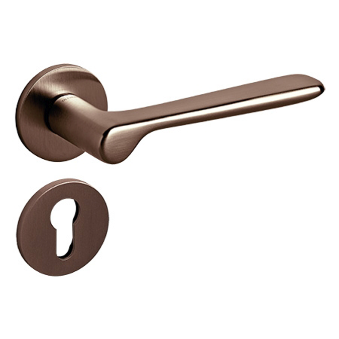 BIM objects - Free download! HAFELE Wooden Swing Door Lever Handle PC ...