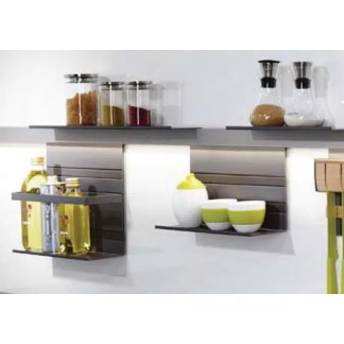 BIM objects - Free download! HAFELE Shelf with Railing LINERO MosaiQ ...