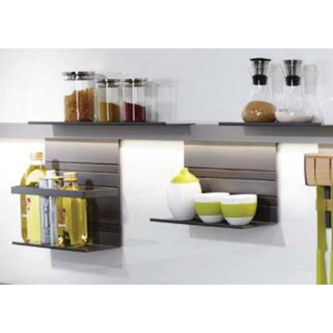 BIM objects - Free download! HAFELE Shelf with Railing LINERO MosaiQ ...