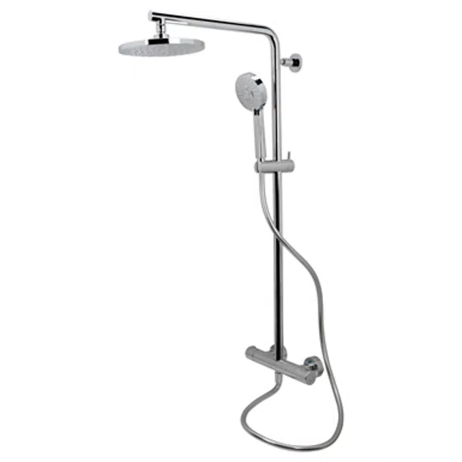 BIM objects - Free download! HAFELE Shower column with thermostatic ...