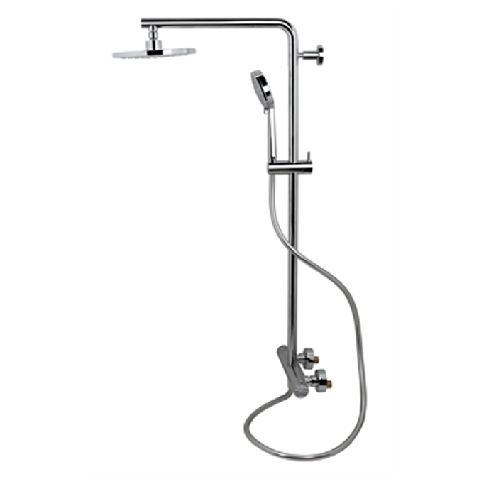 Objetos BIM - ¡Descarga gratis! HAFELE Shower column with thermostatic ...