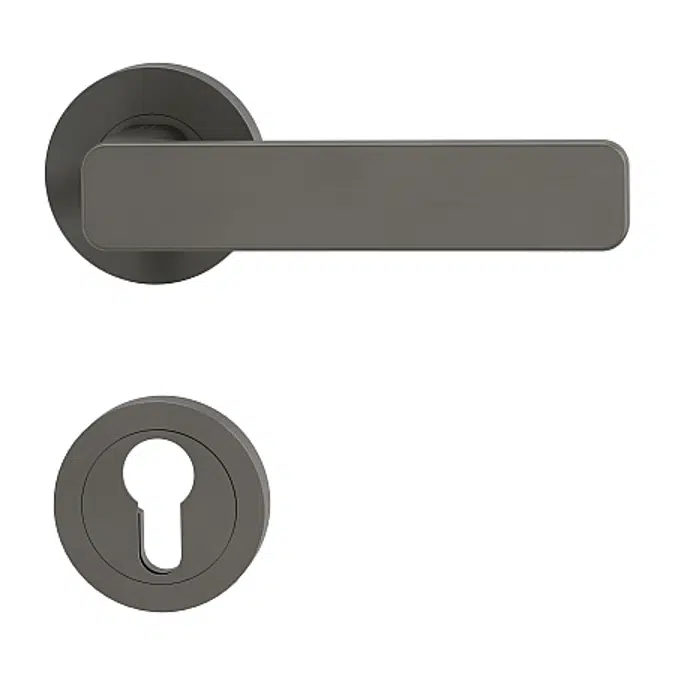 BIM objects - Free download! HAFELE Wooden Swing Door Lever Handle PC ...