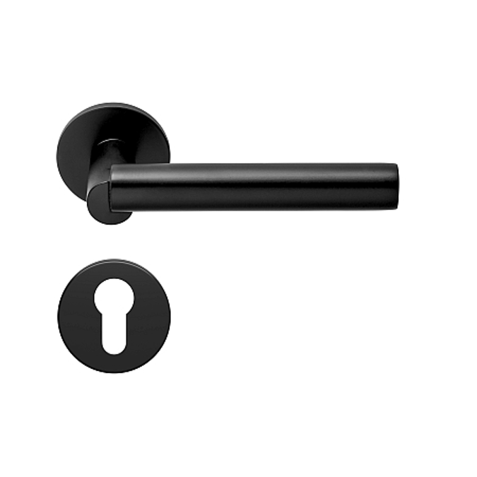 BIM objects - Free download! HAFELE Wooden Swing Door Lever Handle PC ...
