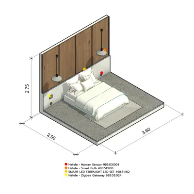 BIM object - ดาวน์โหลดฟรี! bedroom | BIMobject