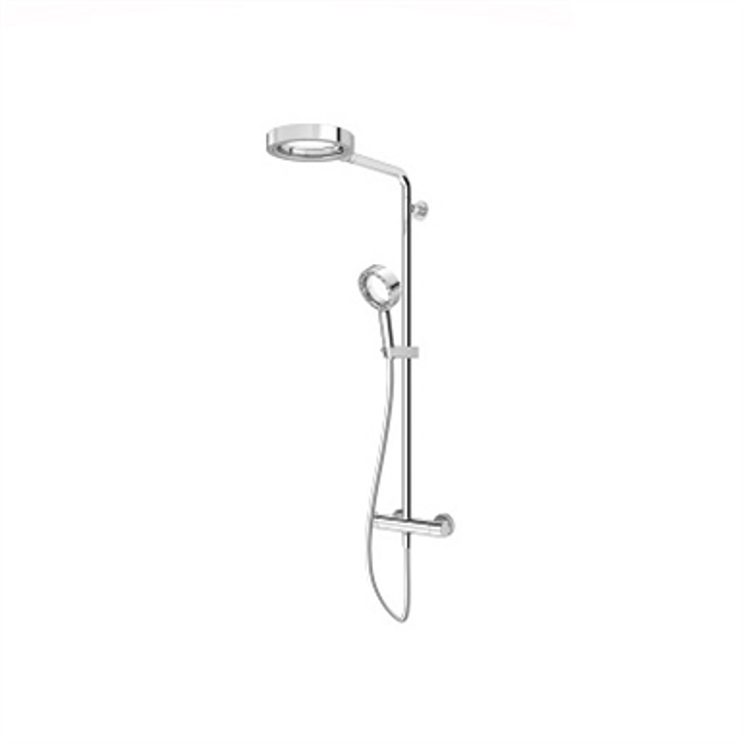 BIM objects - Free download! HAFELE Shower column with thermostatic ...