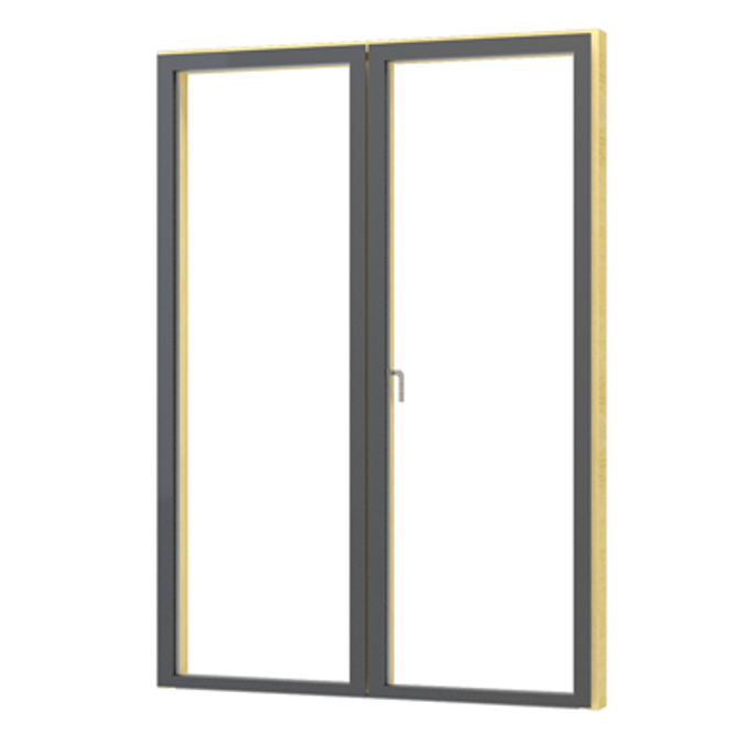 BIM objects - Free download! VELFAC 200 ENERGY Patio door 2 Leaf 231-2 ...