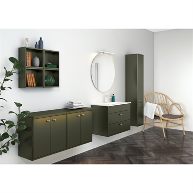 BIM objects - Free download! Bathroom Vanity unit Graphic - 80 cm ...