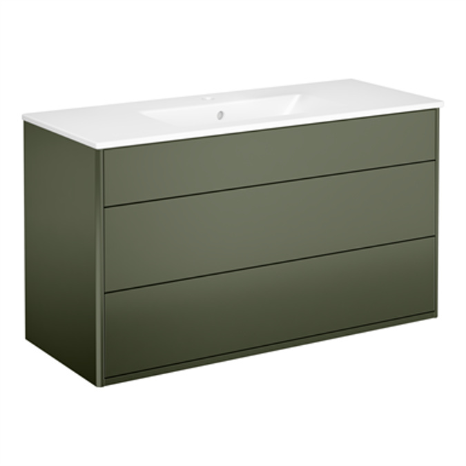 BIM objects - Free download! Bathroom Vanity unit Graphic - 100 cm ...
