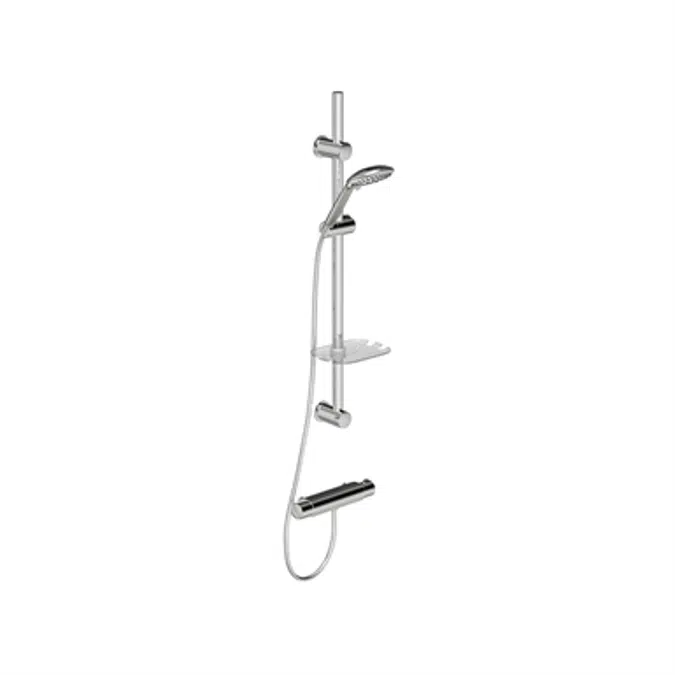 BIM objects - Free download! Shower Set with mixer Atlantic | BIMobject