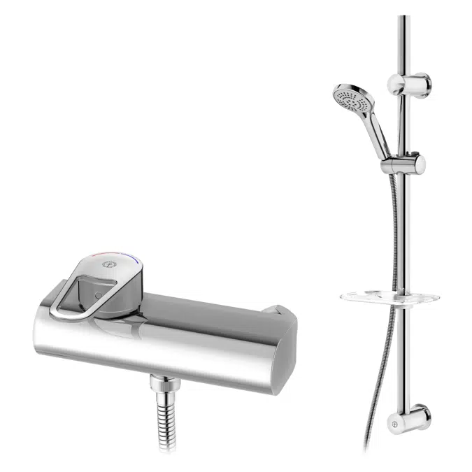 BIM objects - Free download! Shower pack incl. shower set, 150 c-c ...