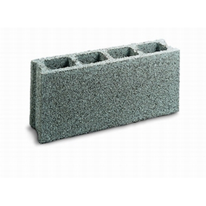 Objetos BIM - ¡Descarga gratis! BK 12 - concrete blocks - smooth finish ...