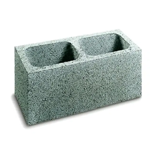 BIM objects - Free download! BK 25 2F - concrete blocks - rough finish ...